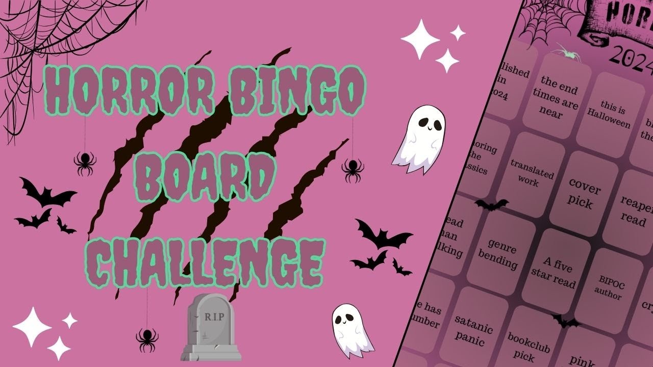 Horror Bingo Board Reading Challenge TBR 👻🎃👻 - YouTube