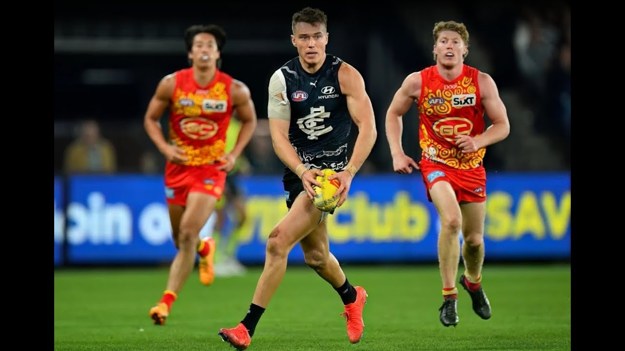Patrick Cripps - AFL 2024 Round 11 Highlights - Carlton vs Gold Coast ...