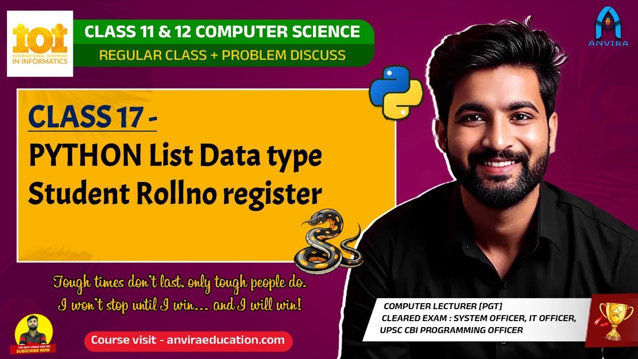 17. Computer Science Olympiad : Python List Append | IOI Olympiad ...