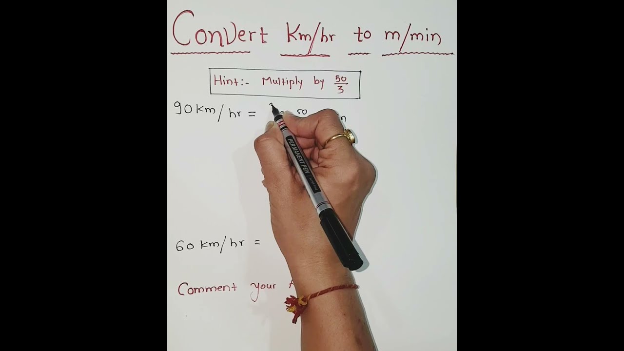 Convert Km hr To M min Maths Trick By Prity Soni YouTube Convert Km hr To M min Maths Trick By Prity Soni YouTube