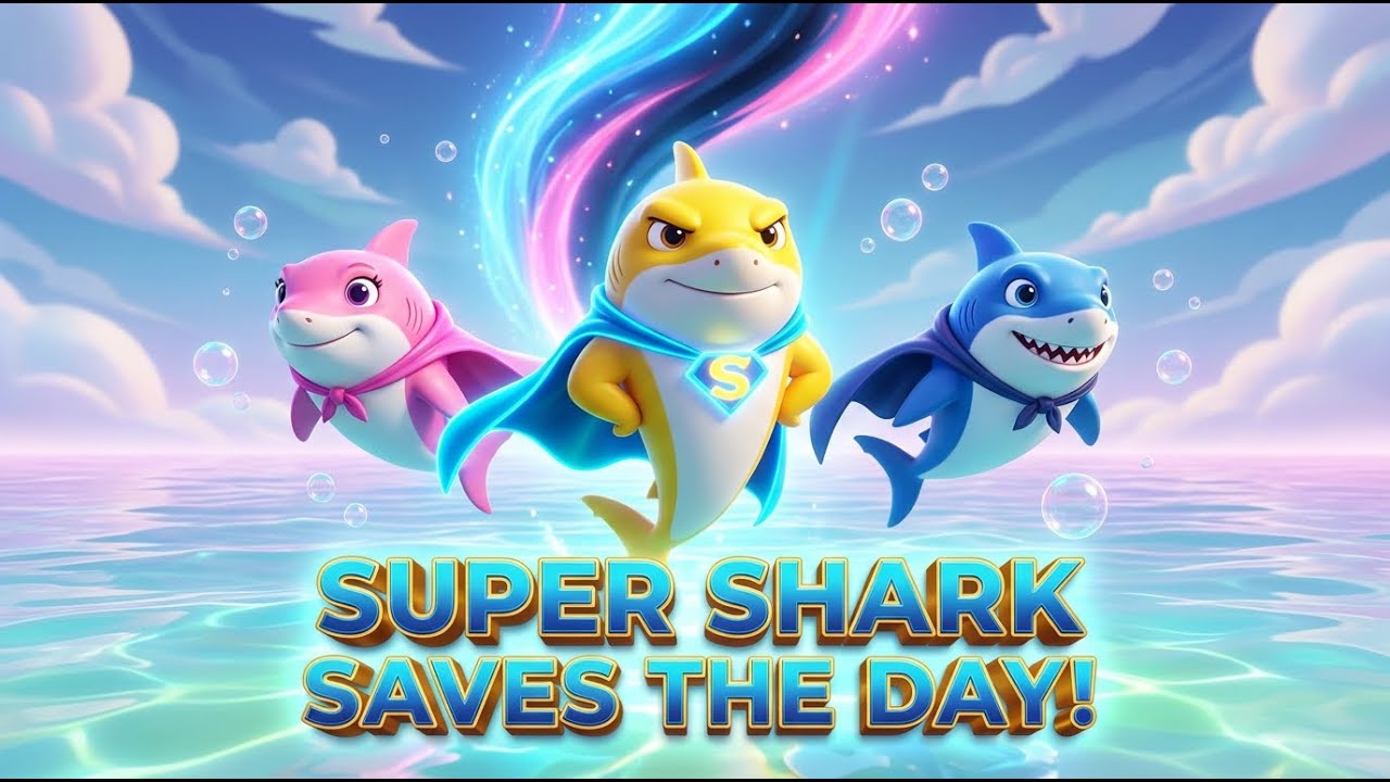 Super Shark Team Saving the Ocean from Pollution! 3D Animation for Kids ...