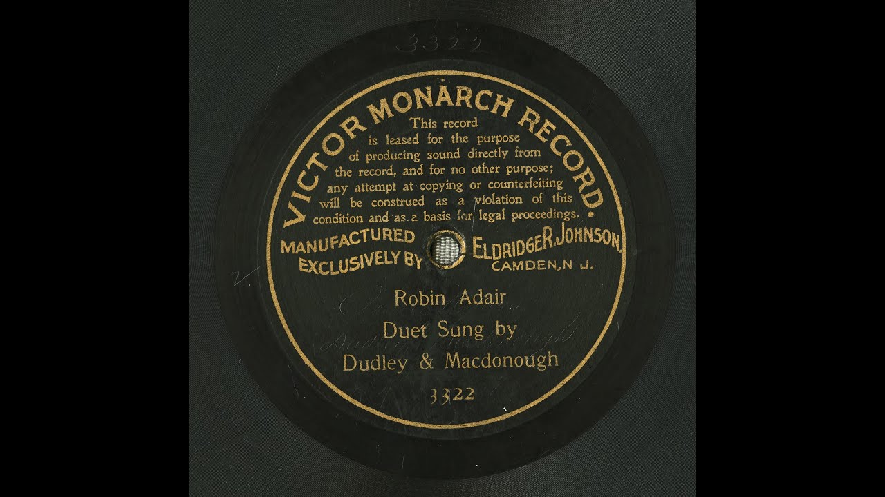 Robin Adair, Ethnic music #1901 #vinyl #vinylcollection Dudley, S. H ...