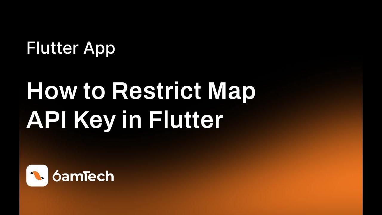 How to Restrict Map API Key - YouTube