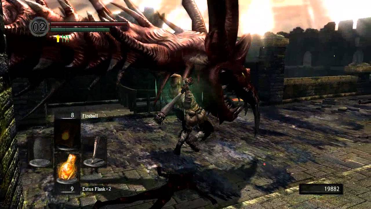 Dark Souls - SL1 (Ep #4) - Hellkite Dragon - YouTube