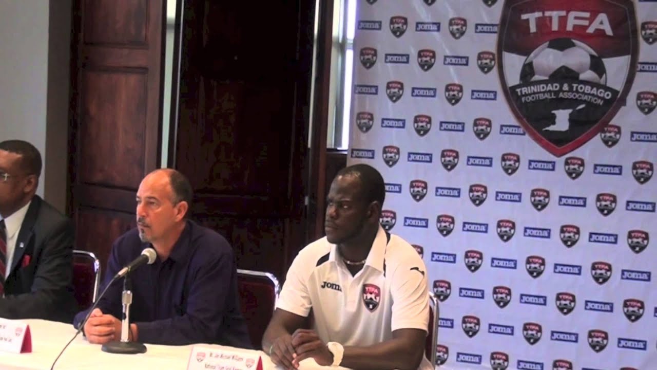 Jan Michael Williams at TTFA Press Conference ... speaking about ...