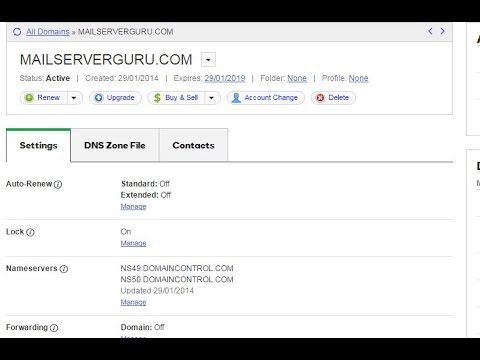 How to Setup Godaddy DNS Server - YouTube