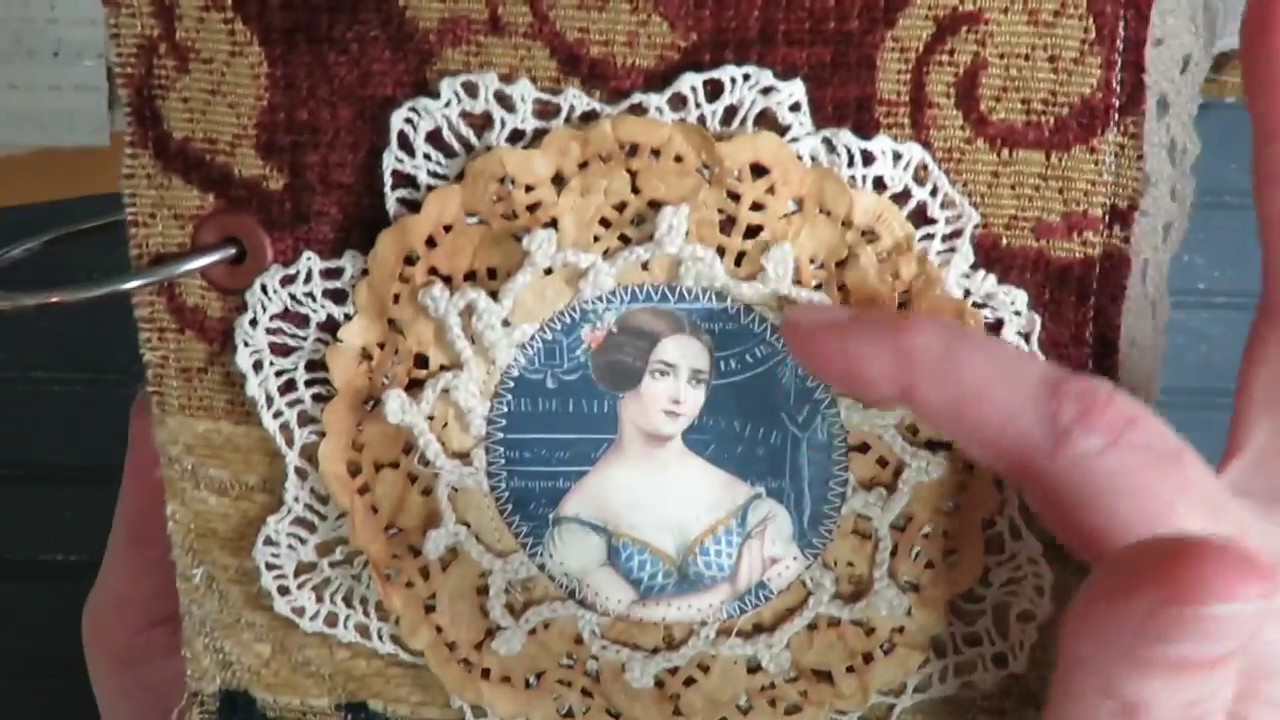 Vintage Style Ring Bound Fabric Hardcover Junk Journal Smash Book ...