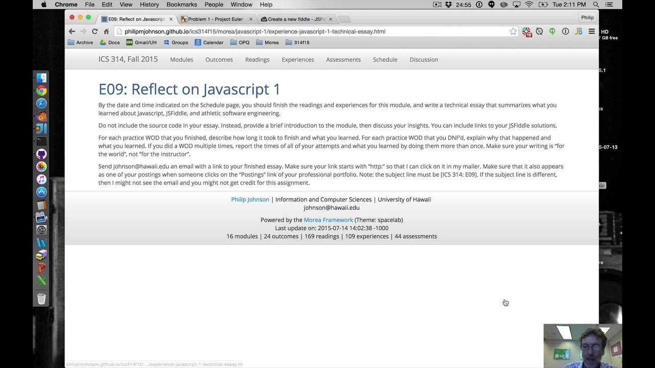Guided tour of the Javascript 1 module - YouTube