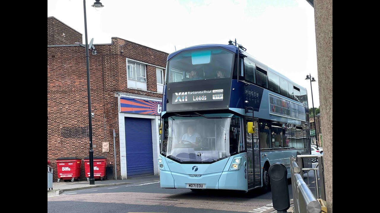 First West Yorkshire 35659 MD71EOU on a service X11 to Leeds Bus ...