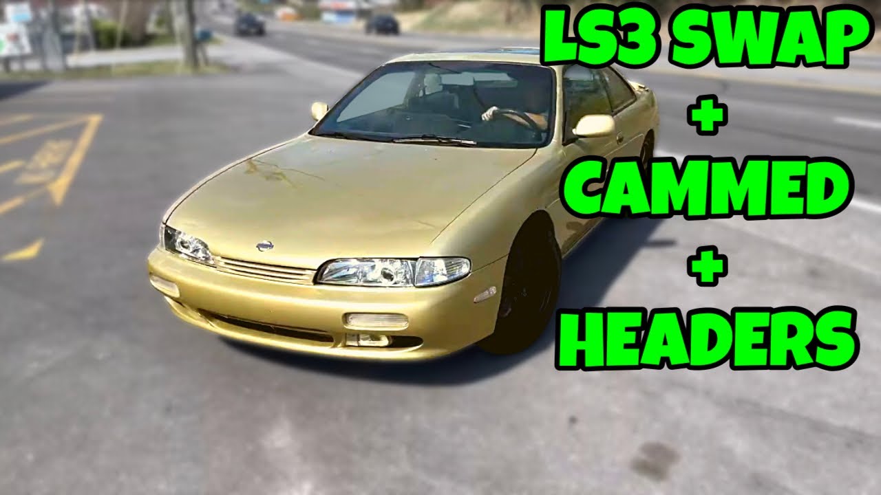 1995 Nissan 240sx LS3 SWAPPED V8 CAMMED w/ LONG TUBE HEADERS & BORLA ...