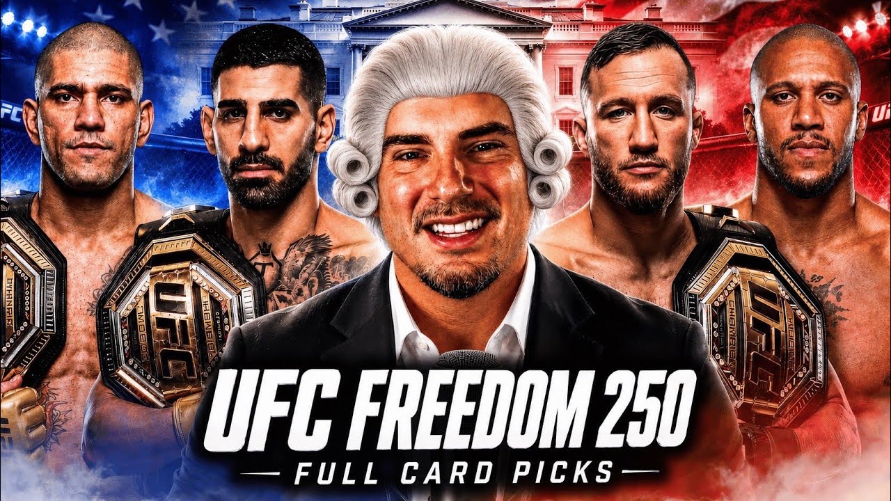 UFC Freedom 250 FULL CARD Predictions - YouTube