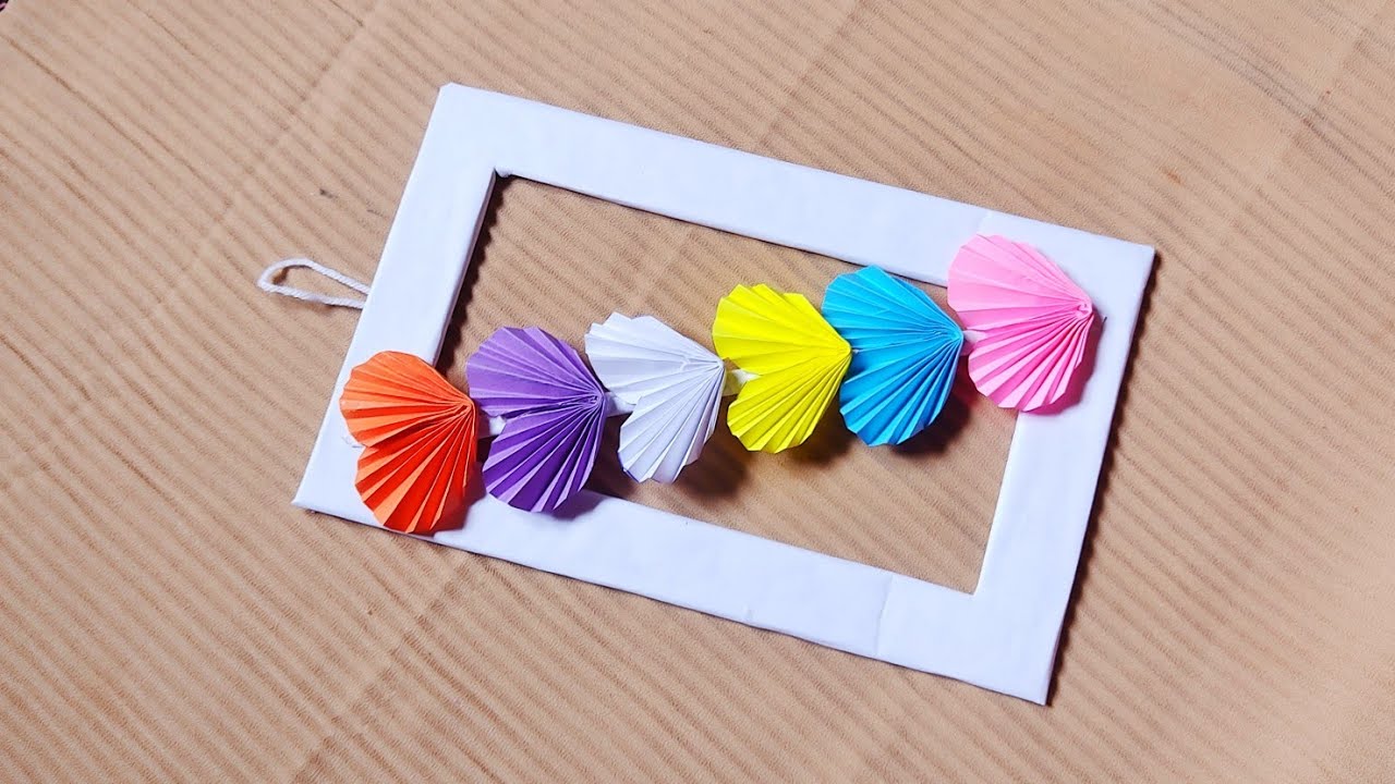 DIY WALL DECOR USING CARDBOARD AND PAPER | WALL DECOR IDEA | WALL DECOR ...