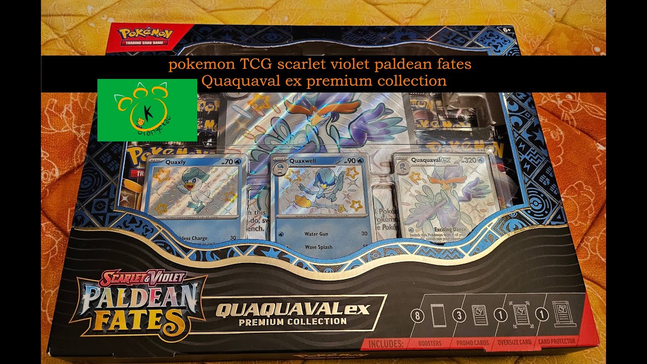 Pokemon trading card game scarlet violet paldean fates Quaquaval EX ...