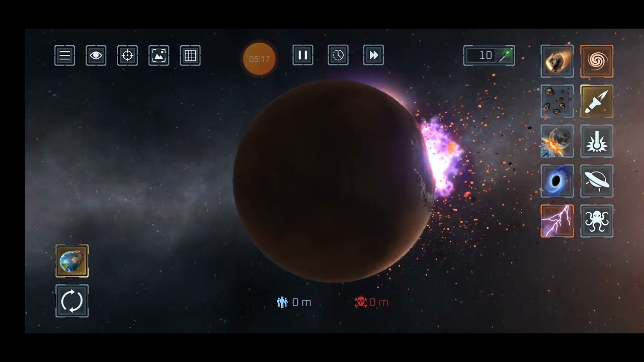 Destroying the earth. Solar Smash. - YouTube