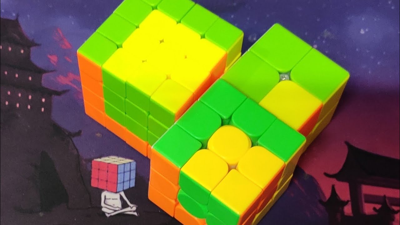 cube in cube Patten in 4x4 , 3x3 and 2x2 #rubik #cube - YouTube