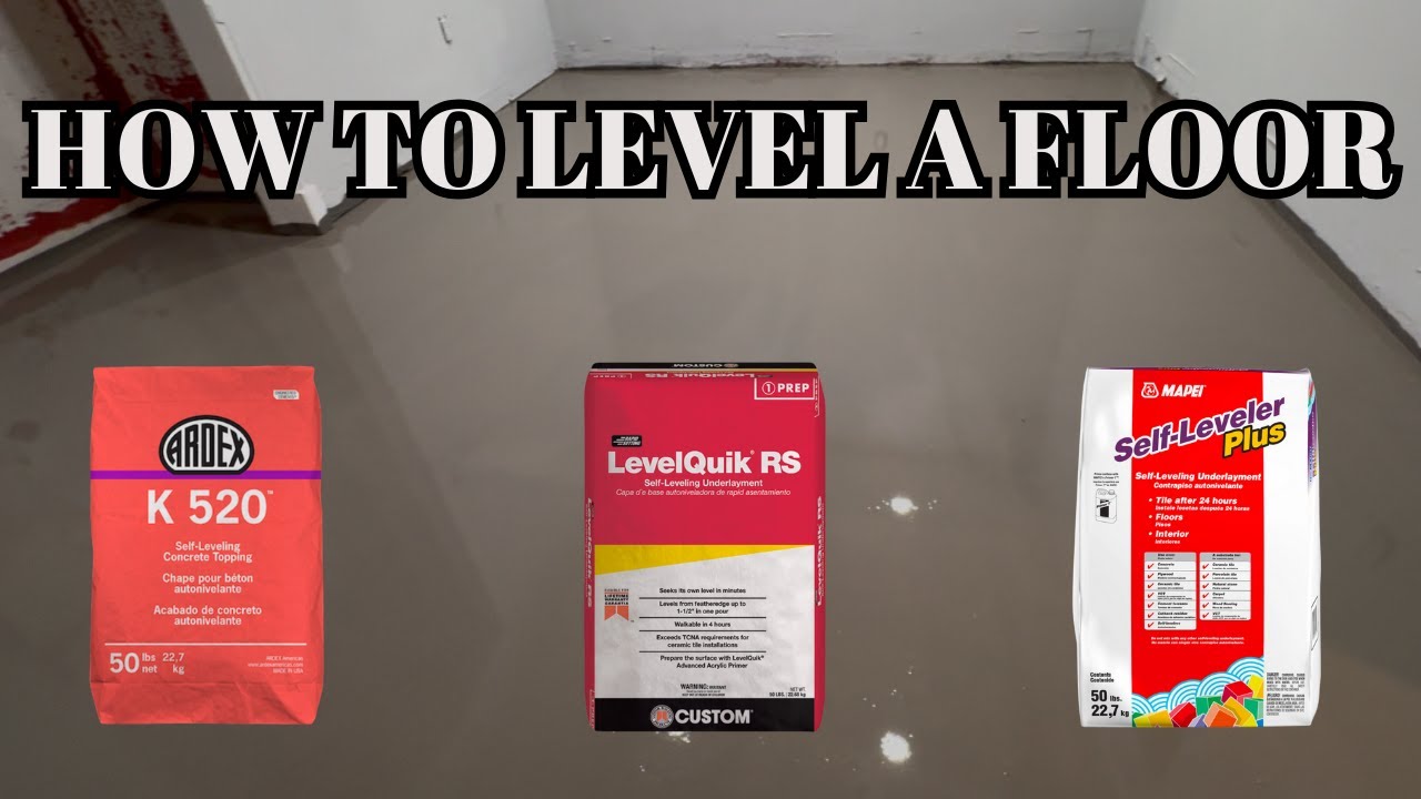 How to self level a unlevel floor - YouTube
