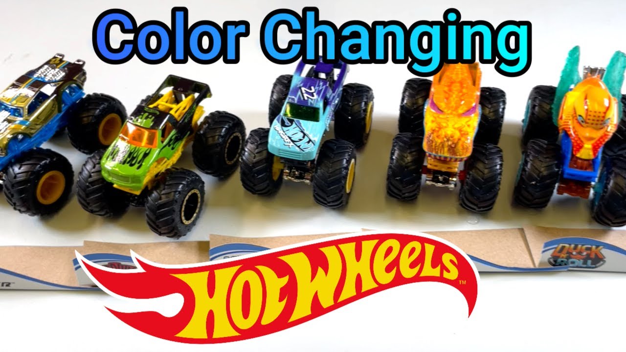COLOR CHANGING MONSTER TRUCKS: 5 Hot Wheel Color Shifters MONSTER ...