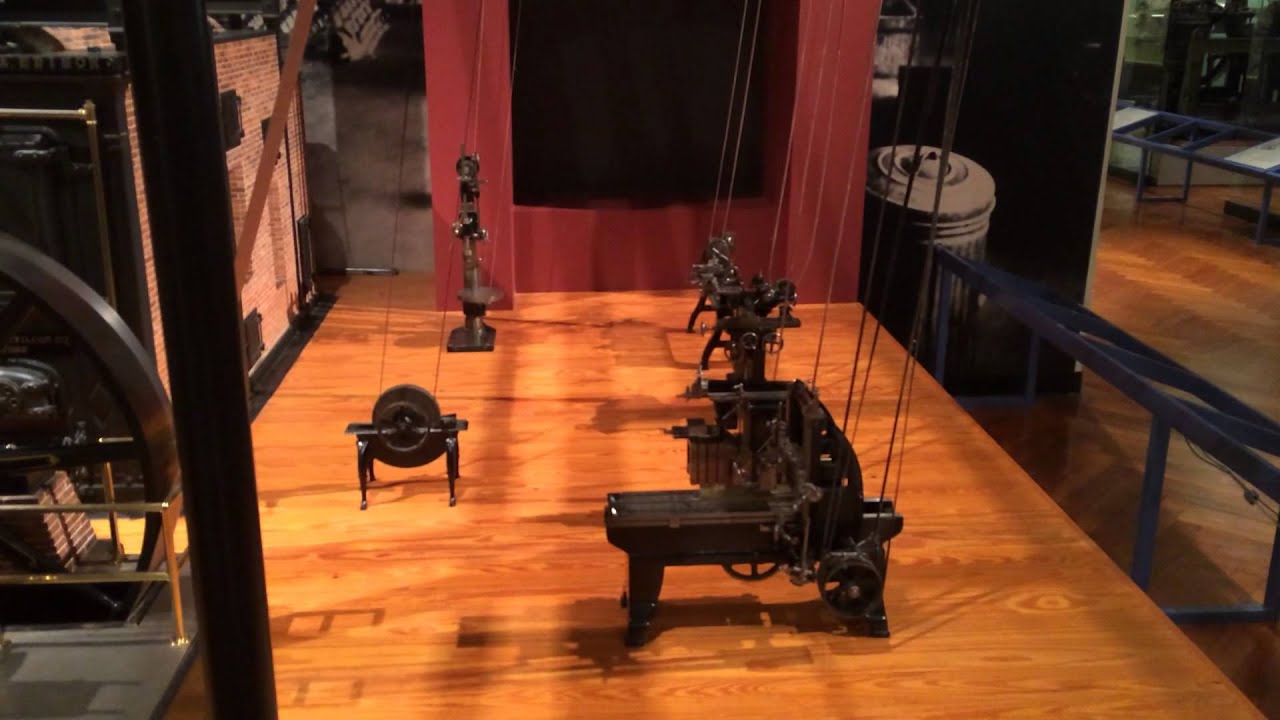 Model of a machine shop driven by a single steam engine - YouTube
