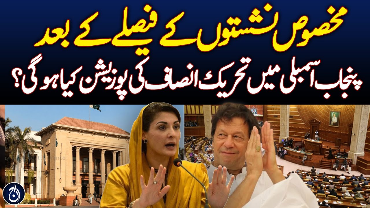 What will position of PTI in Punjab Assembly after decision of reserved ...