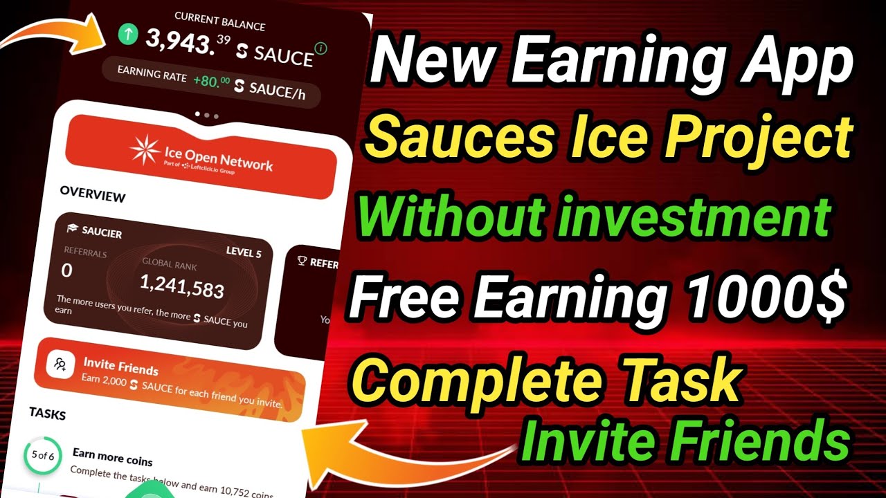 Ice Open Network Ka New Project Sauces App | Complete Working proses ...