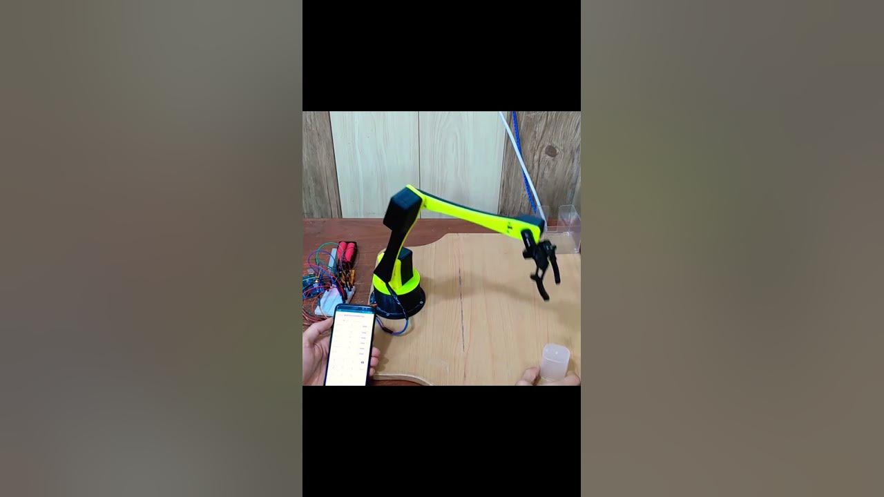 Control The Robot Arm Using Mobile Logic Kit Robot Arduino 3dprinting Youtube