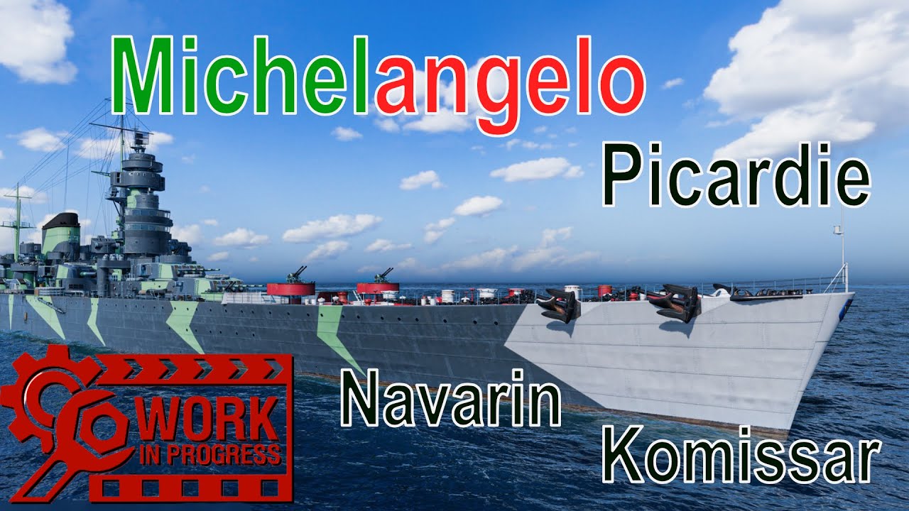 Test Ships MichelAngelo, Picardie, Navarin, Komissar, Louchuan ...