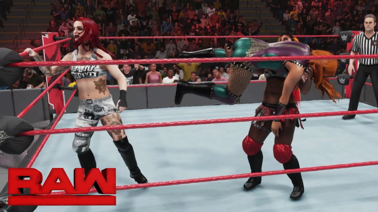 WWE 2K19 RAW Becky Lynch vs Ember Moon vs Ruby Riott No. 1 Contender ...