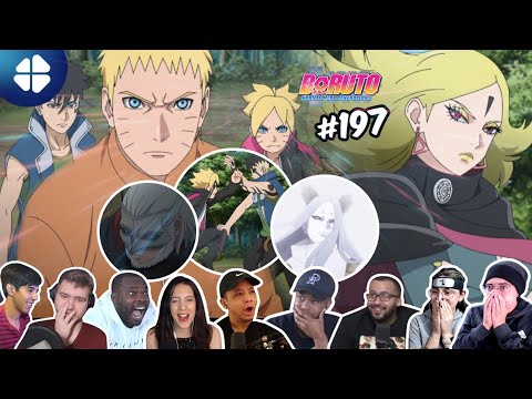 Kawaki vs Boruto (Training) / Delta Arrives Konoha Reaction Mashup | Boruto 197🔥 🇯🇵 [ボルト -- 海外の反応]