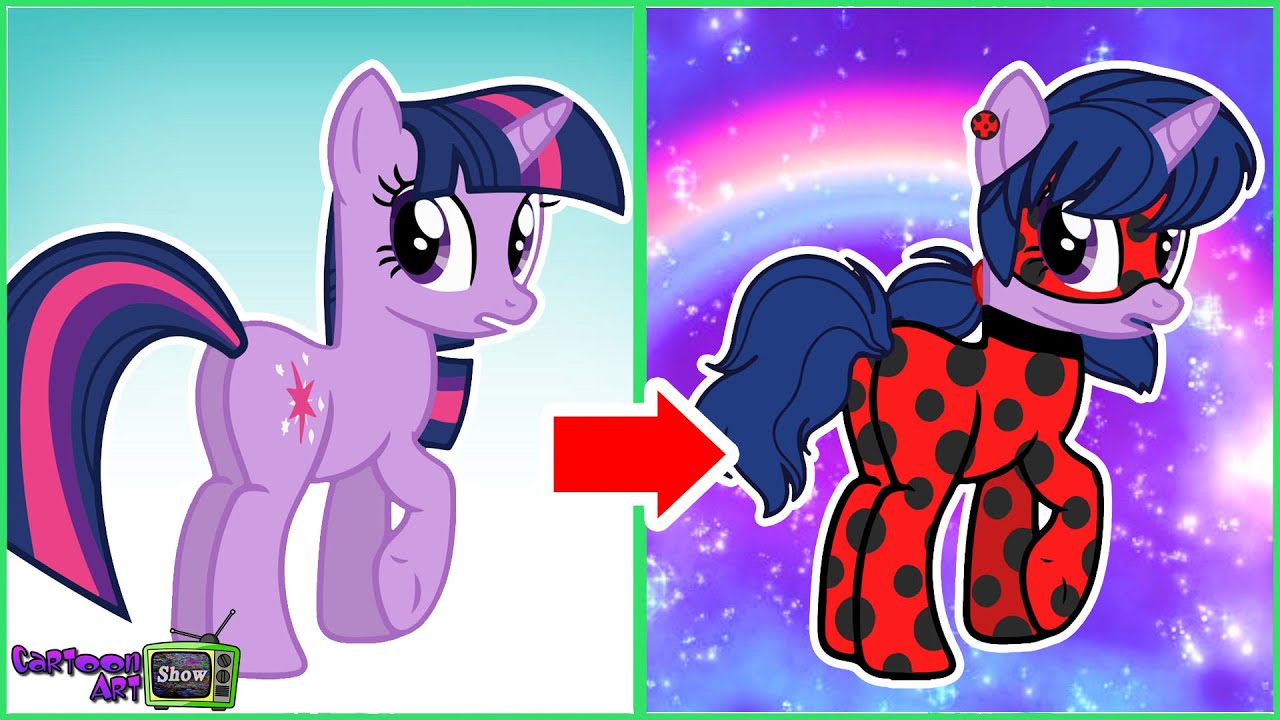 My Little Pony Twilight Sparkle Glow Up Into Miraculous Ladybug ...