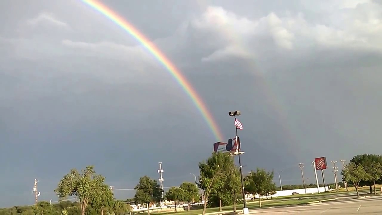 AMAZING Double Rainbow in Tx - YouTube
