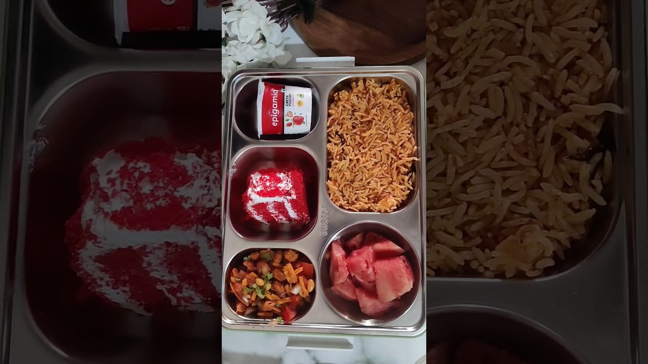 Red food lunch box // colourfull lunch box series #red #food #lunch # ...