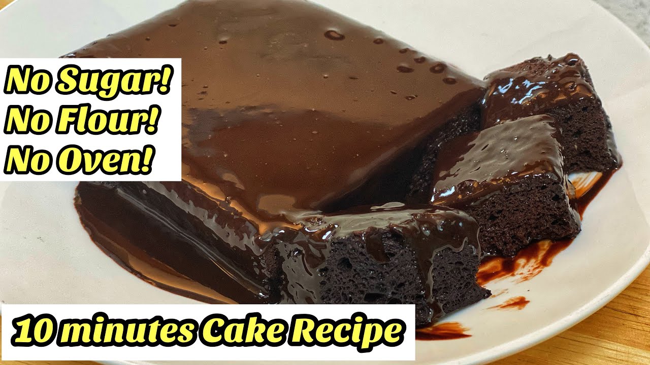 NO SUGAR! NO FLOUR! NO OVEN! 10 Minutes CAKE Recipe - YouTube