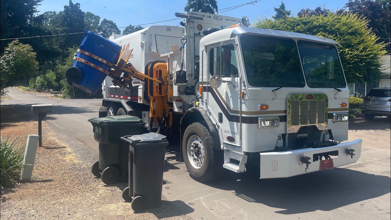 D&O Disposal "Mini" Peterbilt 320 Labrie Automizer Garbage Truck on ...
