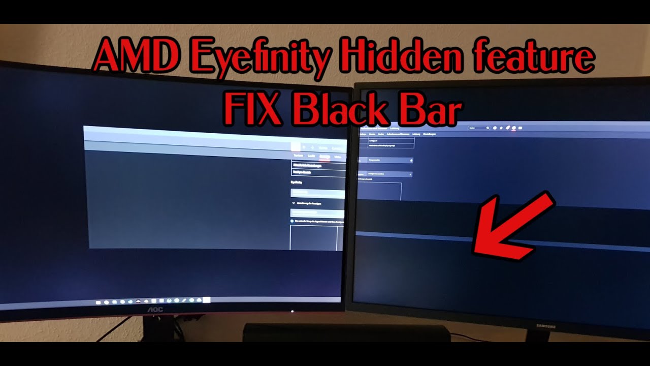 AMD EYEFINITY BLACK BAR PROBLEM FIX | DIFFERENT RESOLUTION MAKE ONE ...