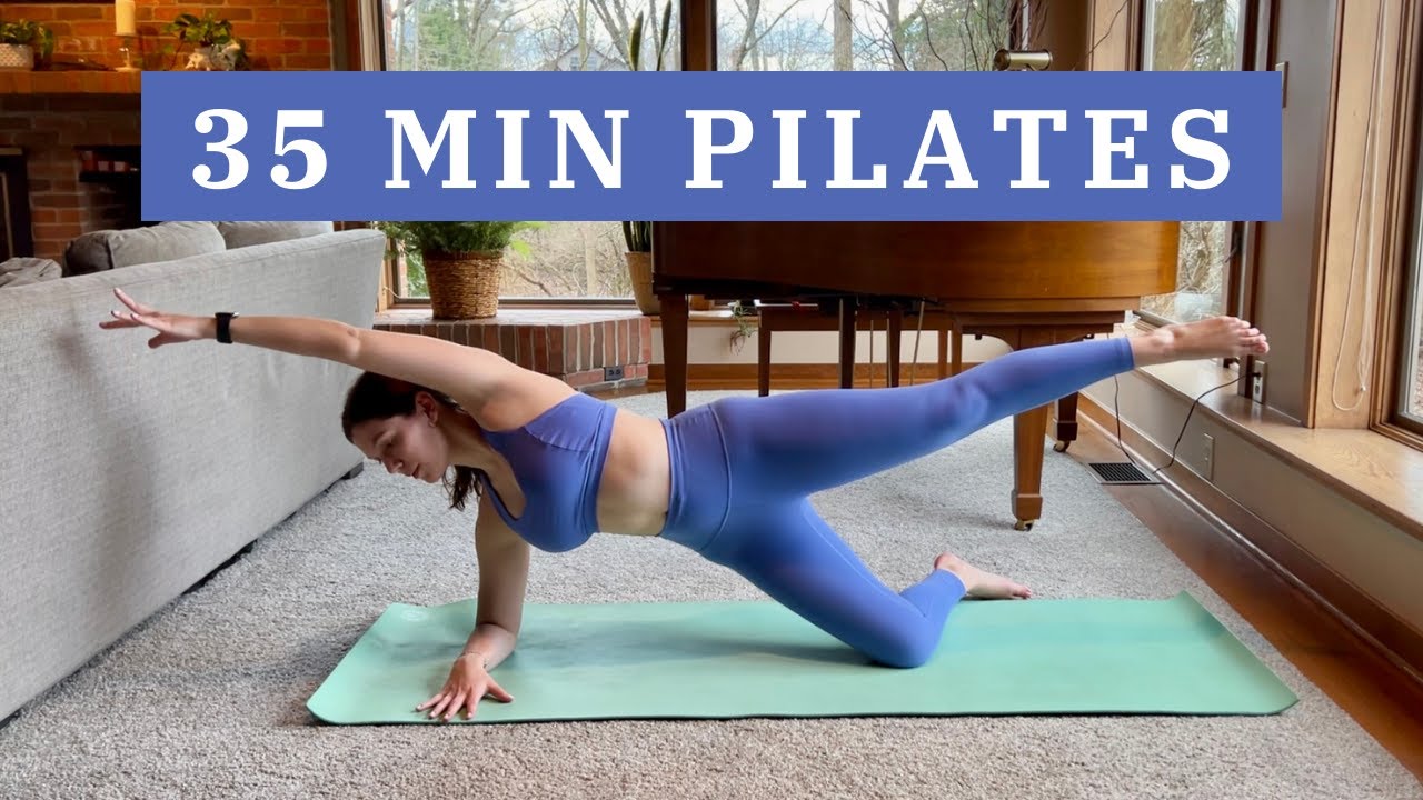 35 MIN FULL BODY PILATES WORKOUT (No Equipment || At-Home Pilates ...