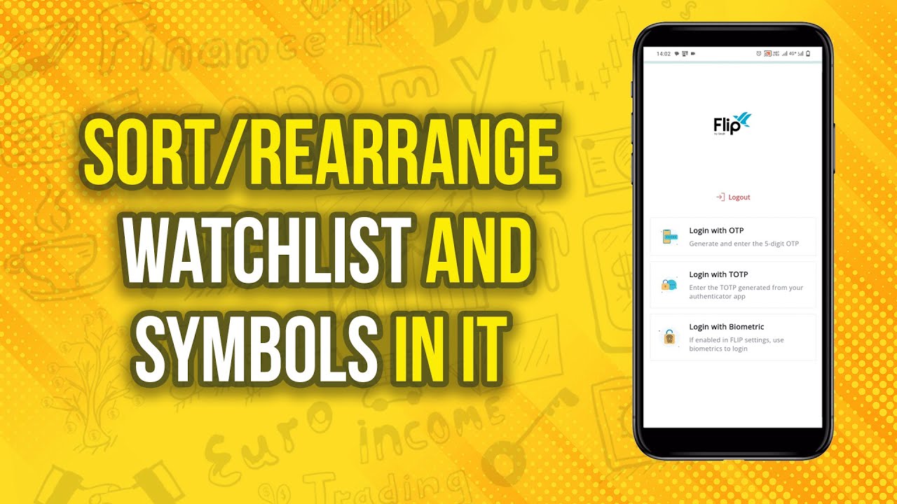 How to Sort & Rearrange Watchlists and Symbols in a Watchlist? | Watchlist |Flip Mobile App ...