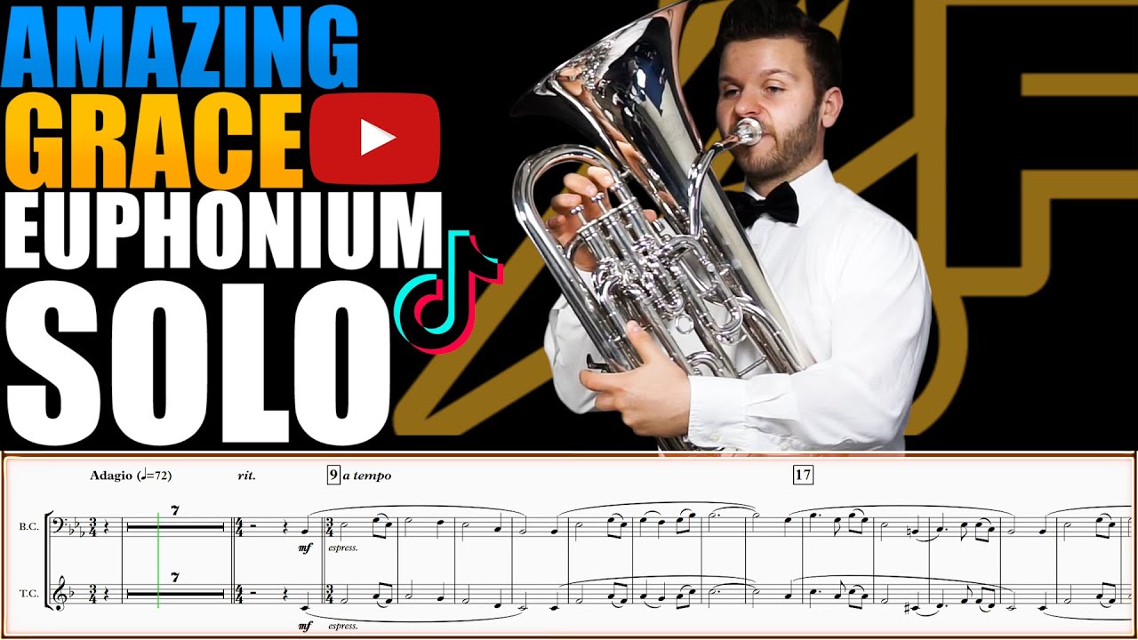 NEW "Amazing Grace" by Iain Mundy. Euphonium Solo - Matonizz. Play ...