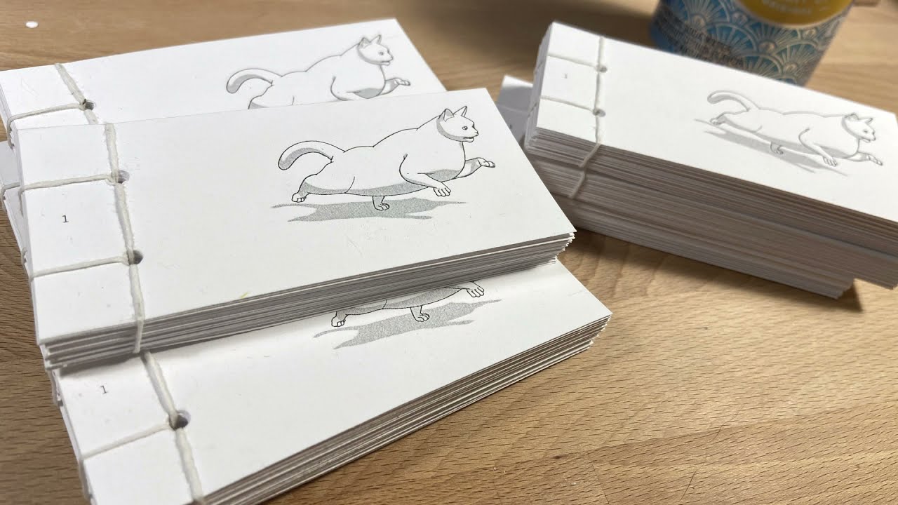 Cat Flip Book Progress - YouTube