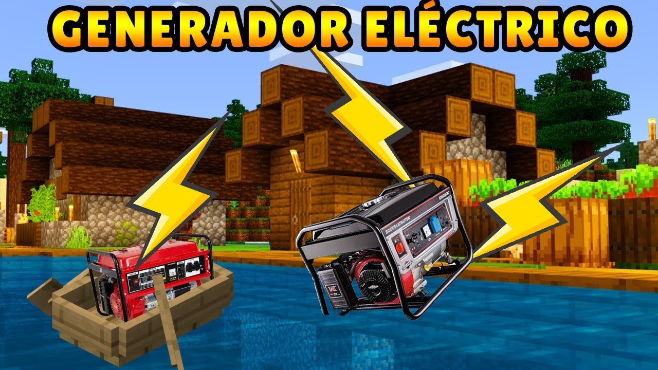 Cómo crear un generador eléctrico en Minecraft - YouTube