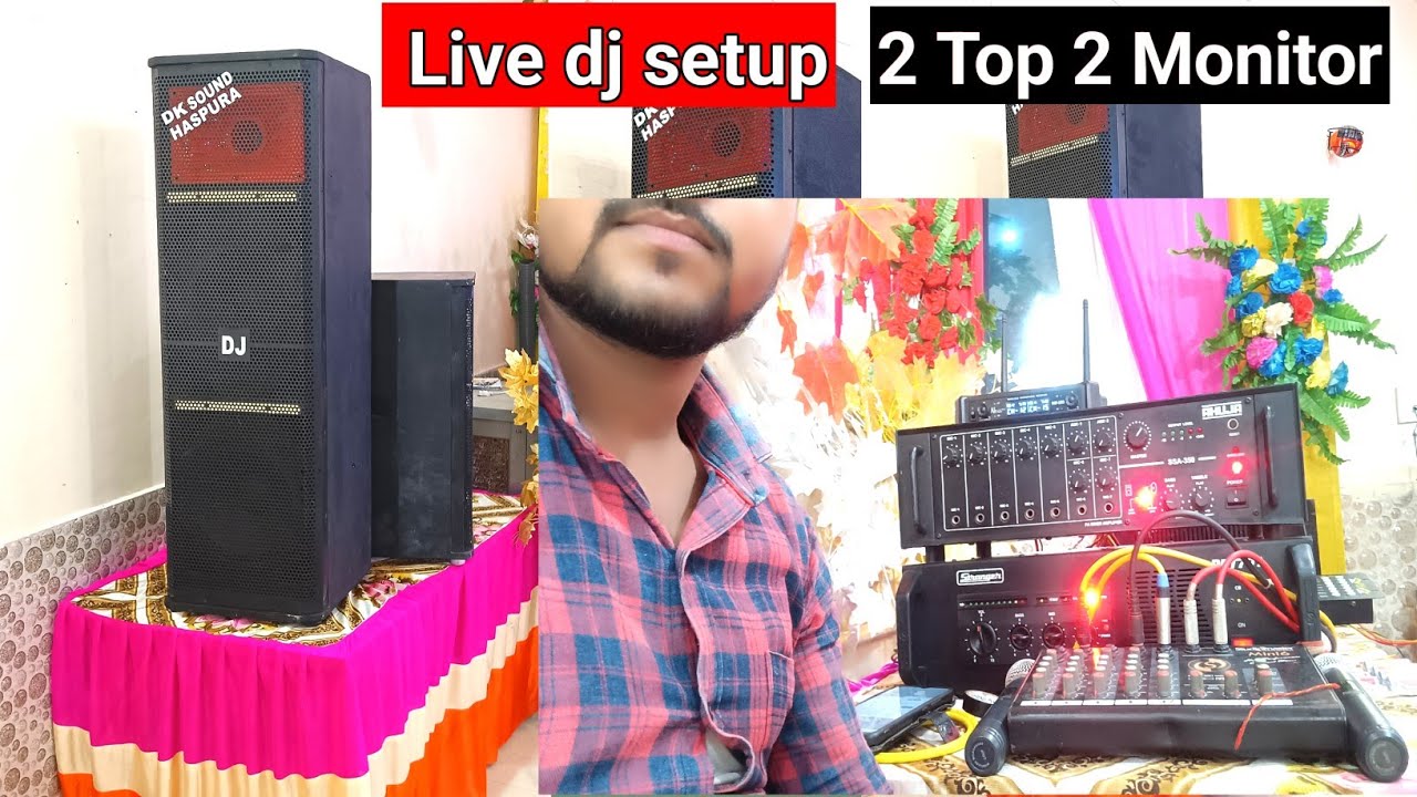 Live DJ setup 2 Top 2 Monitor Video Dj tech Bihar - YouTube