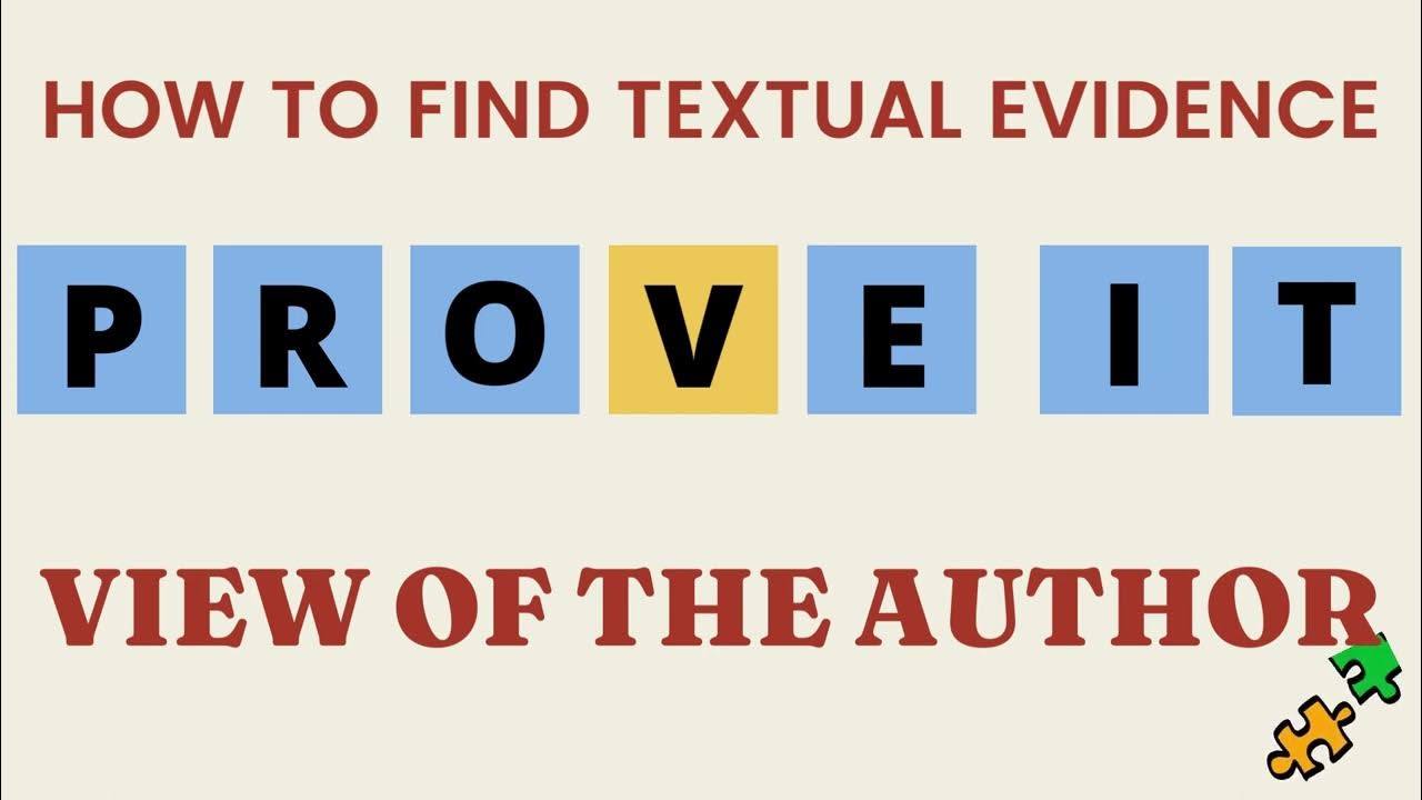FINDING TEXTUAL EVIDENCE - Reading & Writing Skills - YouTube