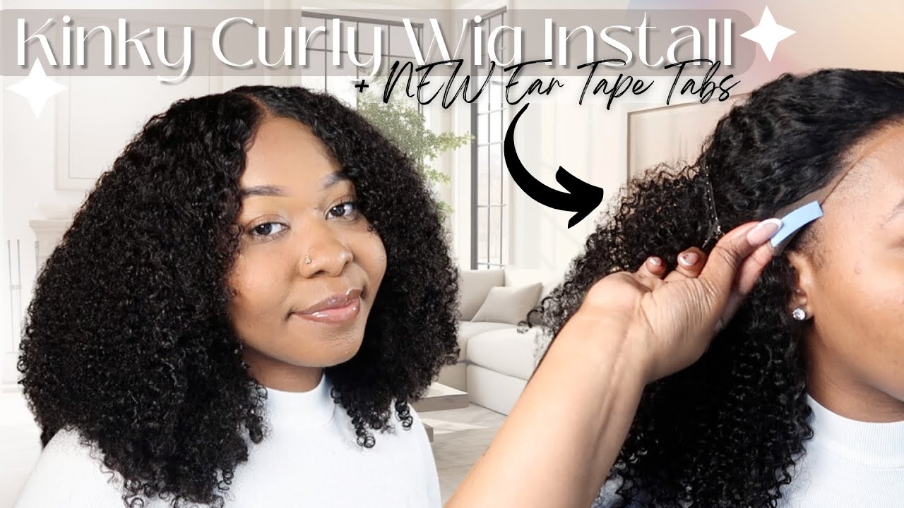 IMPRESSIVE! 100% Glueless Frontal Wig Install + NEW Ear Tape Tabs! Ft ...