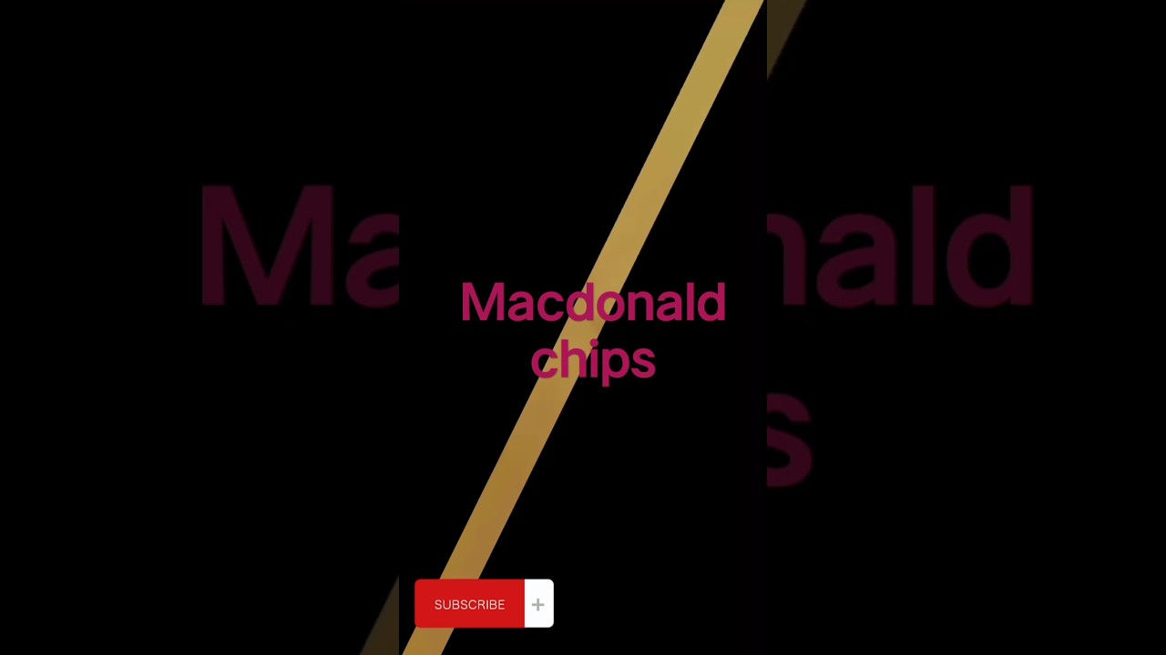 #food macdonald chips recipe at home full video my channel - YouTube