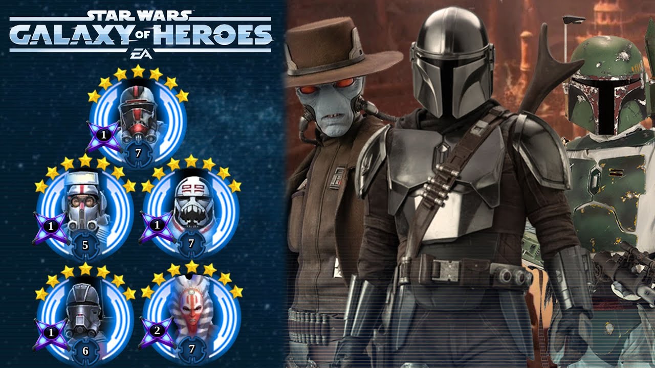 Star Wars Galaxy of Heroes: Bad Batch + Shaak Ti Vs. Beskar Armored ...