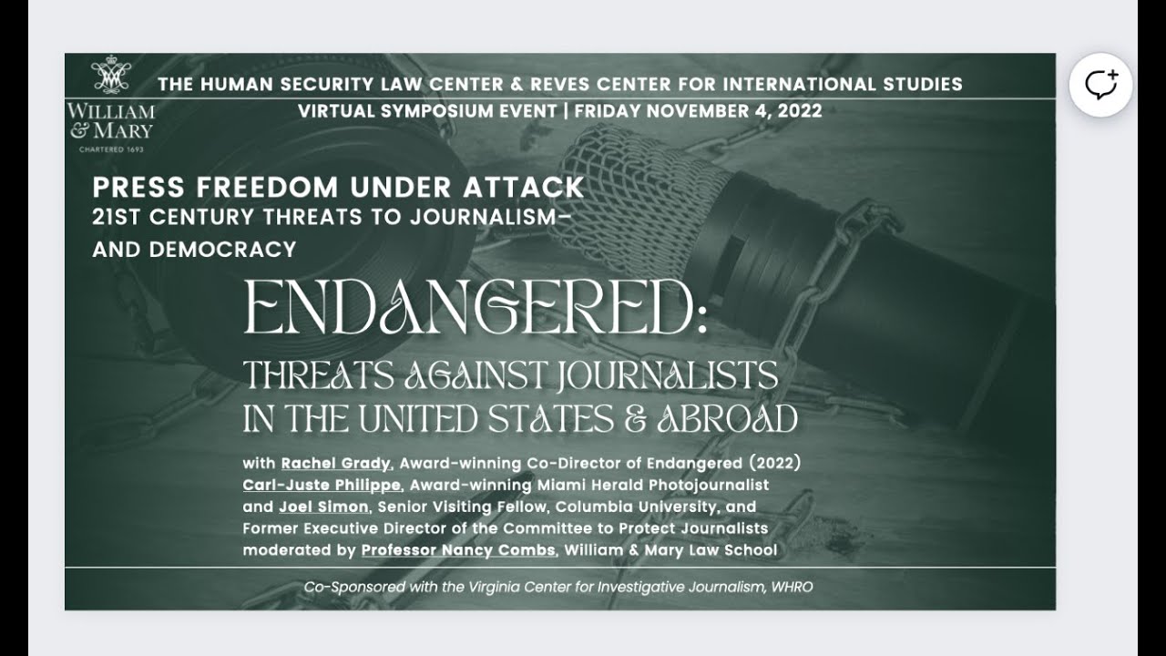Endangered: Threats Against Journalists in the United States & Abroad ...