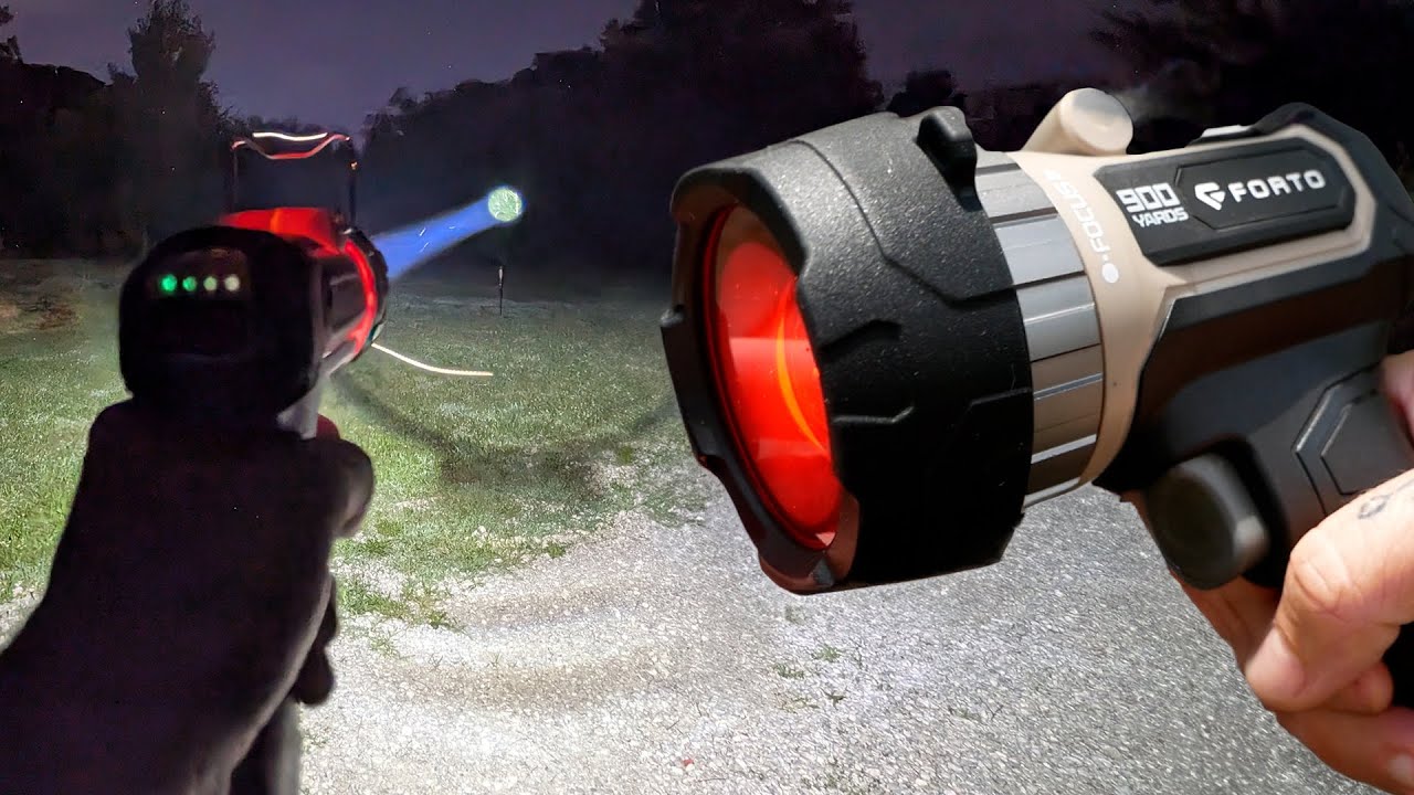 FORTO Adjustable Spotlight w/ Red Filter - Unboxing & Review - YouTube