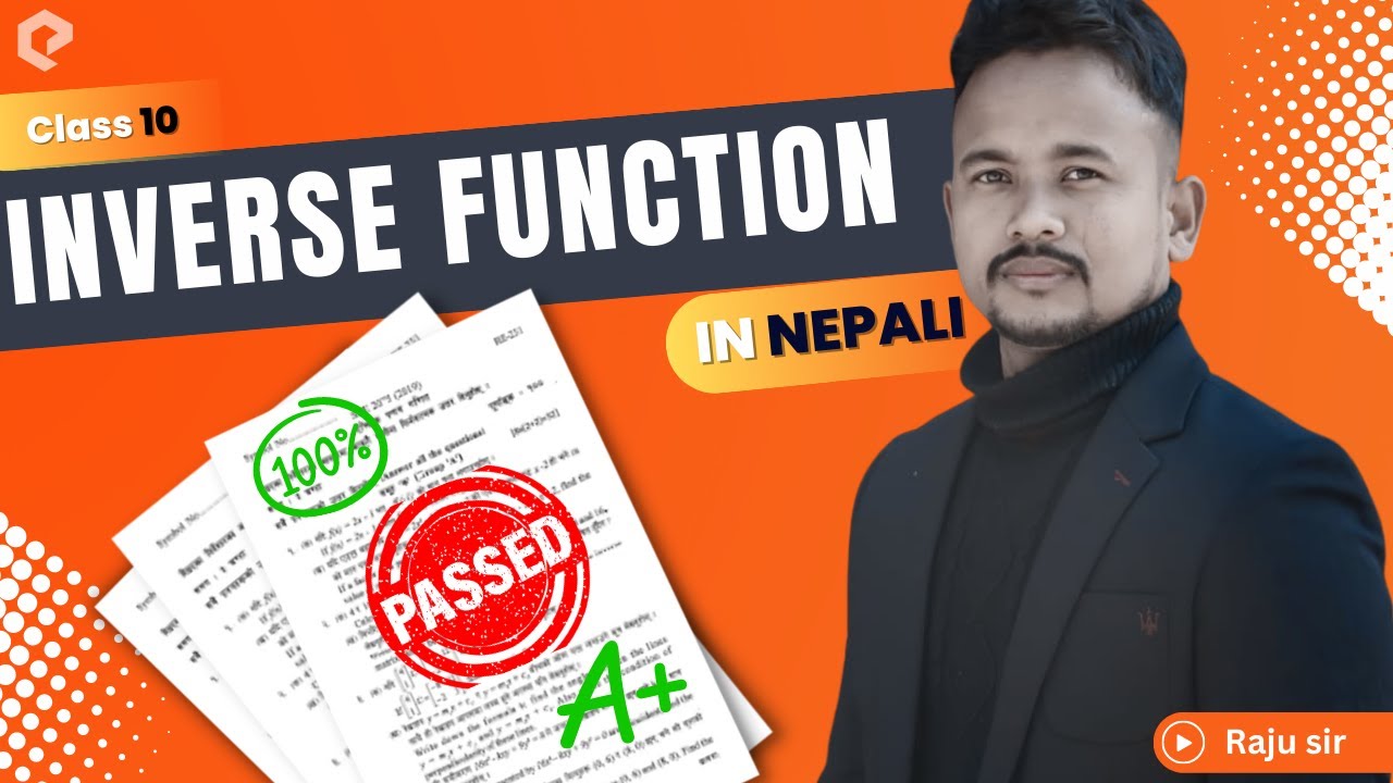 Inverse Function Inverse Function Exercise Basic Concept Class 10