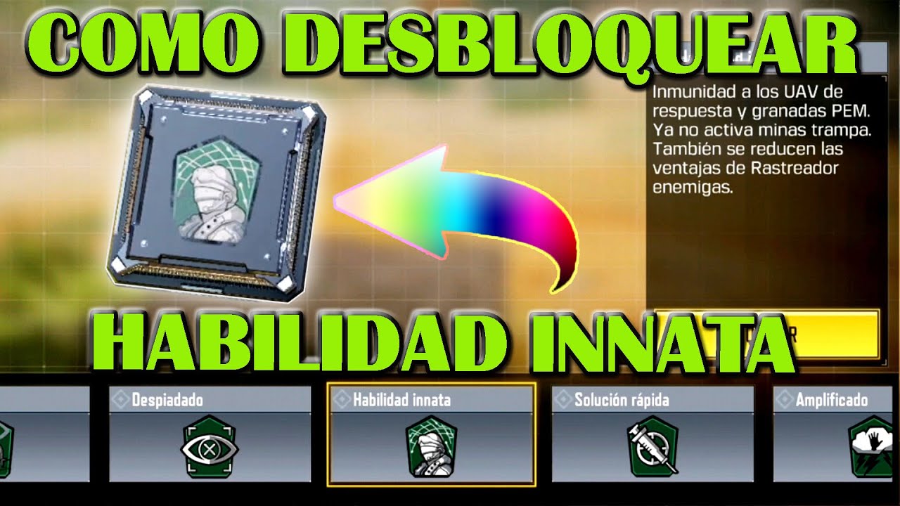 😏Como DESBLOQUEAR la HABILIDAD INNATA COD MOBILE (desafío mata a ...