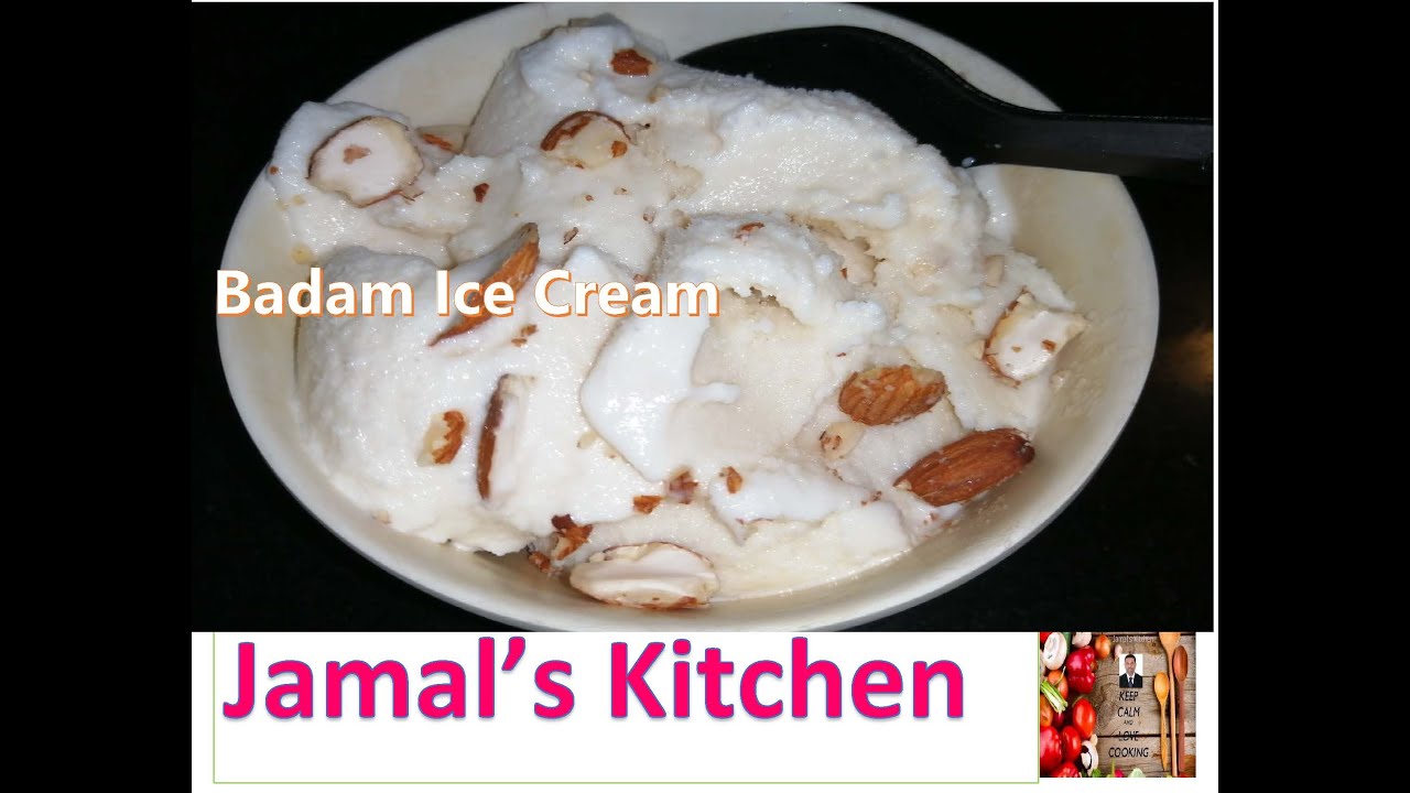 பாதாம் ஐஸ் கிரீம் - Badam Ice Cream Recipe - YouTube