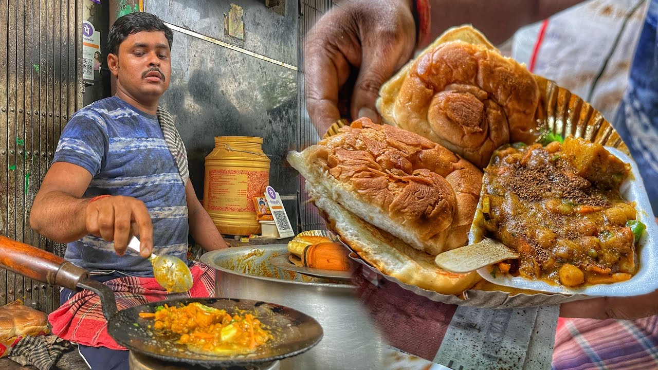 Quick Butter Tawa Ghugni Aloo Dum & Toasted Bread ₹30/- | Street Food ...